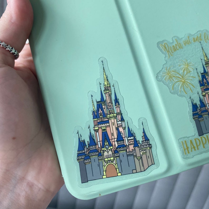 Cinderella Castle Clear Sticker Walt Disney World Castle - Etsy