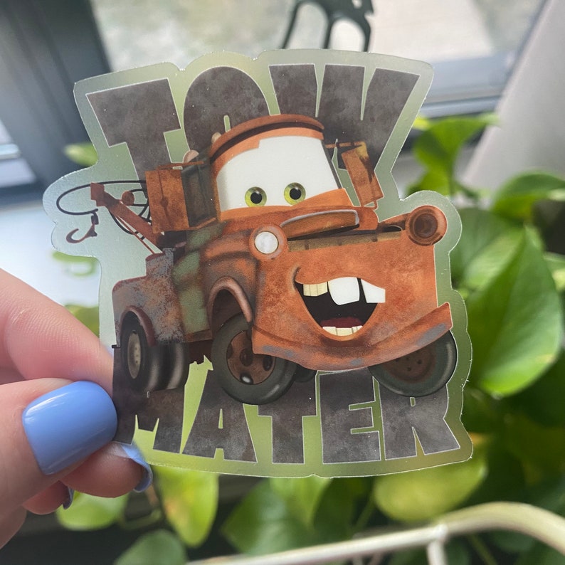 Tow Mater Cars Sticker Disney Pixar Cars Sticker Mater - Etsy