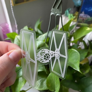 Star Wars Tie Fighter Clear Sticker Star Wars Sticker Disney Sticker ...