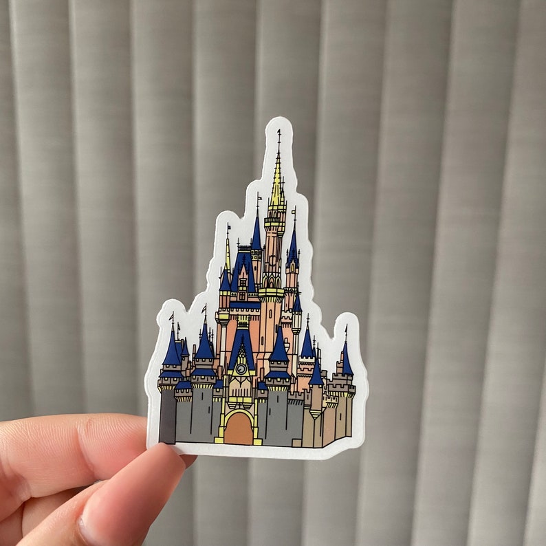 Cinderella Castle Clear Sticker | Walt Disney World Castle Sticker ...