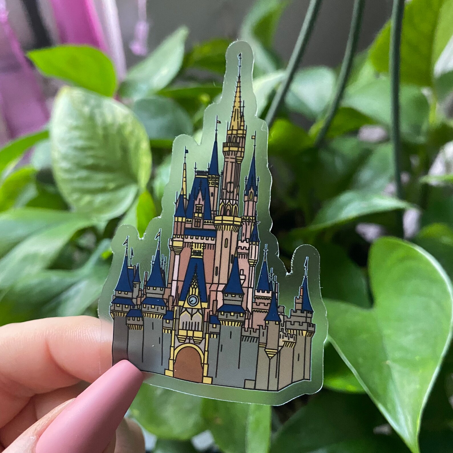 Cinderella Castle Clear Sticker Walt Disney World Castle - Etsy