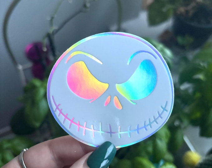 Jack Skellington Holographic Sticker | Nightmare Before Christmas ...