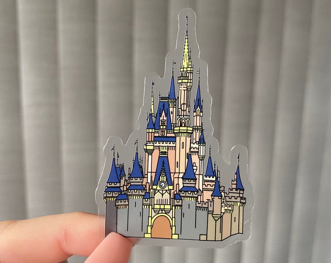 Cinderella Castle Clear Sticker Walt Disney World Castle Sticker Disney ...