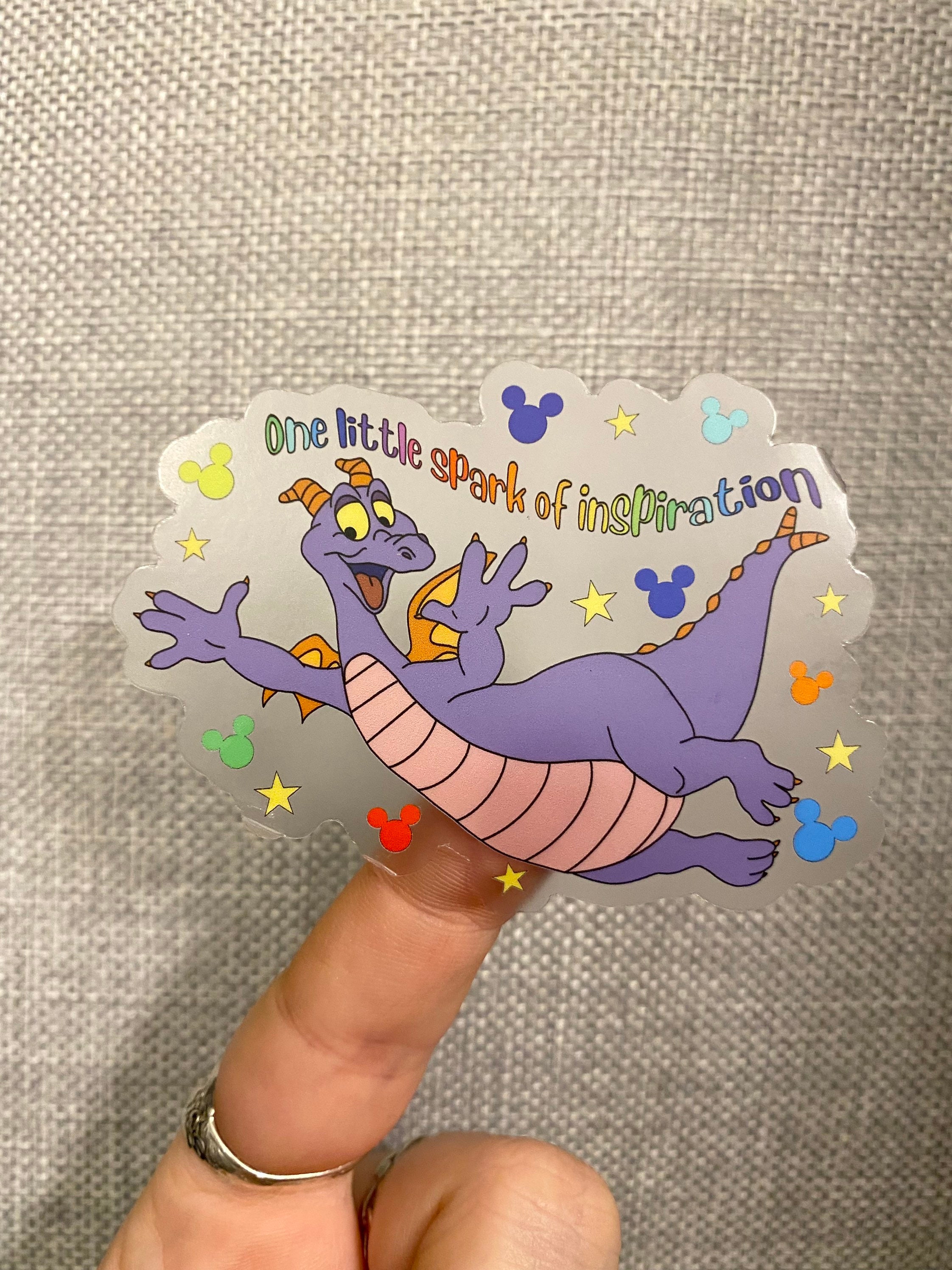 Figment Inspired Clear Laptop Sticker | Figment Sticker | Disney ...