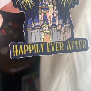 Happily Ever After Fireworks Sticker | Disney Fireworks Sticker | Vinyl ...