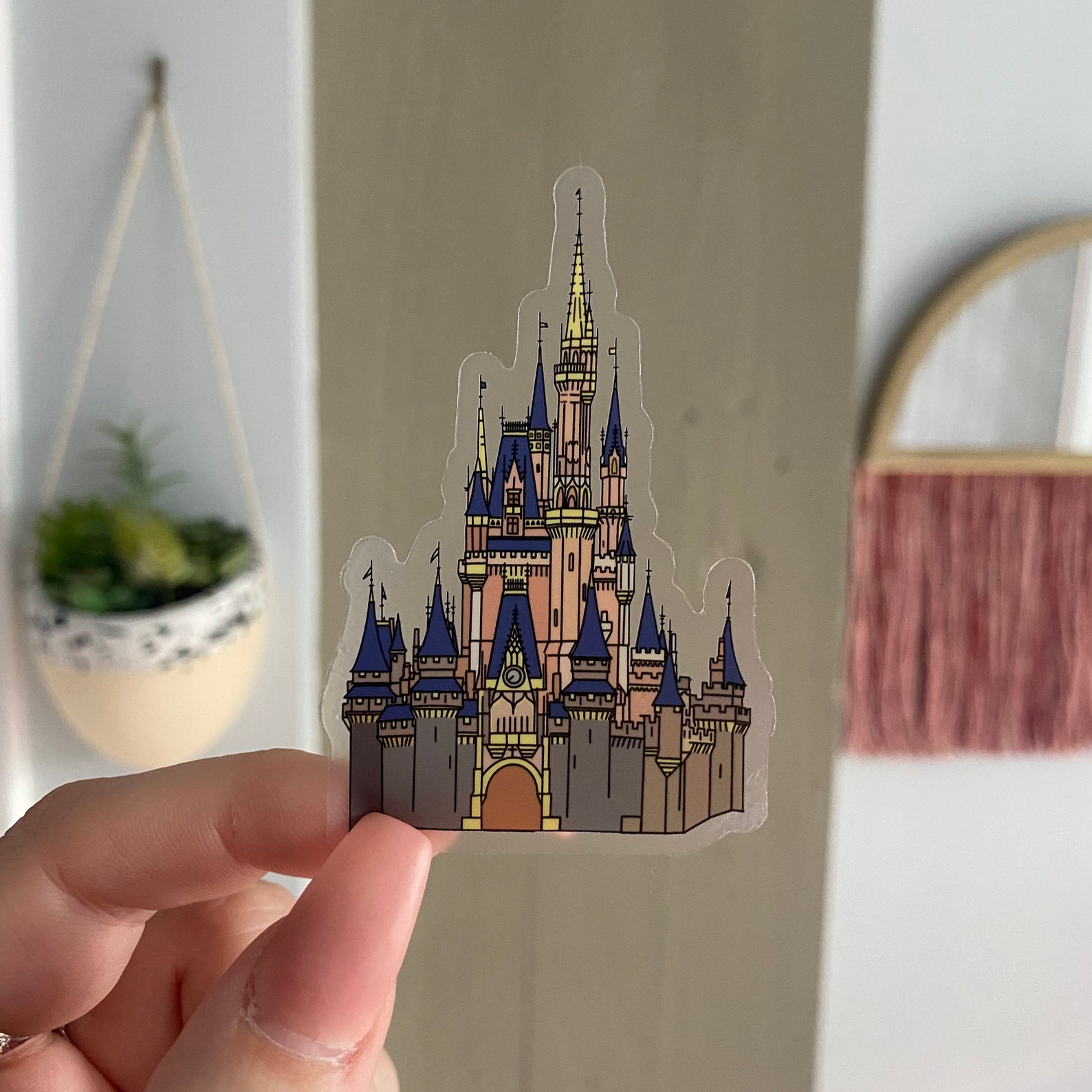 Cinderella Castle Clear Sticker Walt Disney World Castle - Etsy