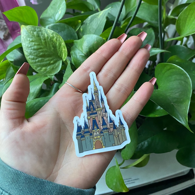 Cinderella Castle Clear Sticker Walt Disney World Castle - Etsy