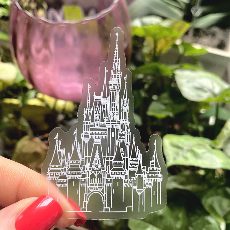 Cinderella Castle Clear Sticker | Walt Disney World Sticker | Disney ...