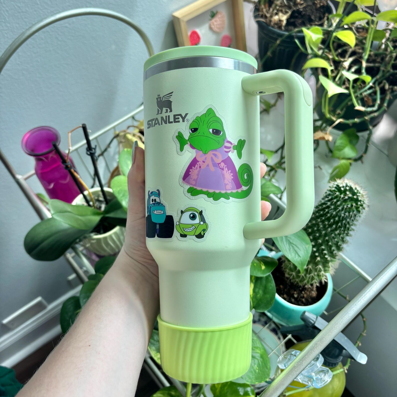 Pascal Rapunzel Dress Clear Sticker | Tangled Sticker | Clear ...