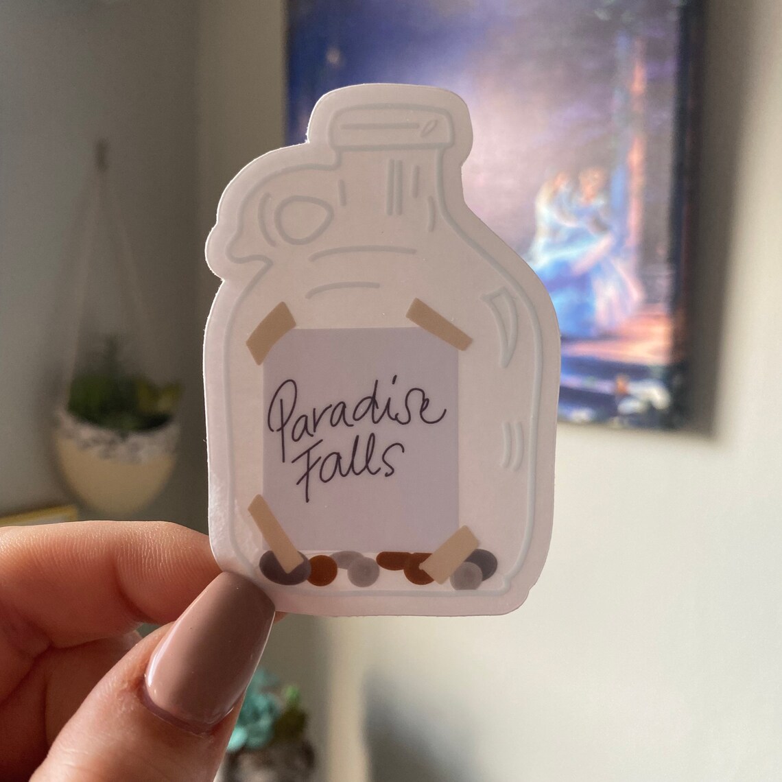 Up Clear Sticker Paradise Falls Fund Sticker Disney Pixar | Etsy