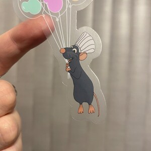 Remy Ratatouille Disney Sticker Remy With Mickey Balloons Sticker ...