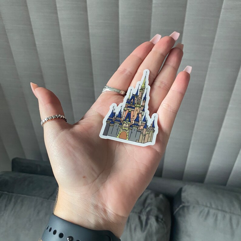 Cinderella Castle Clear Sticker | Walt Disney World Castle Sticker ...