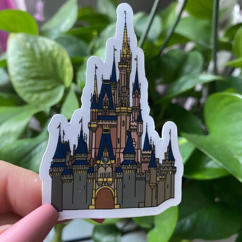 Cinderella Castle Clear Sticker Walt Disney World Castle - Etsy
