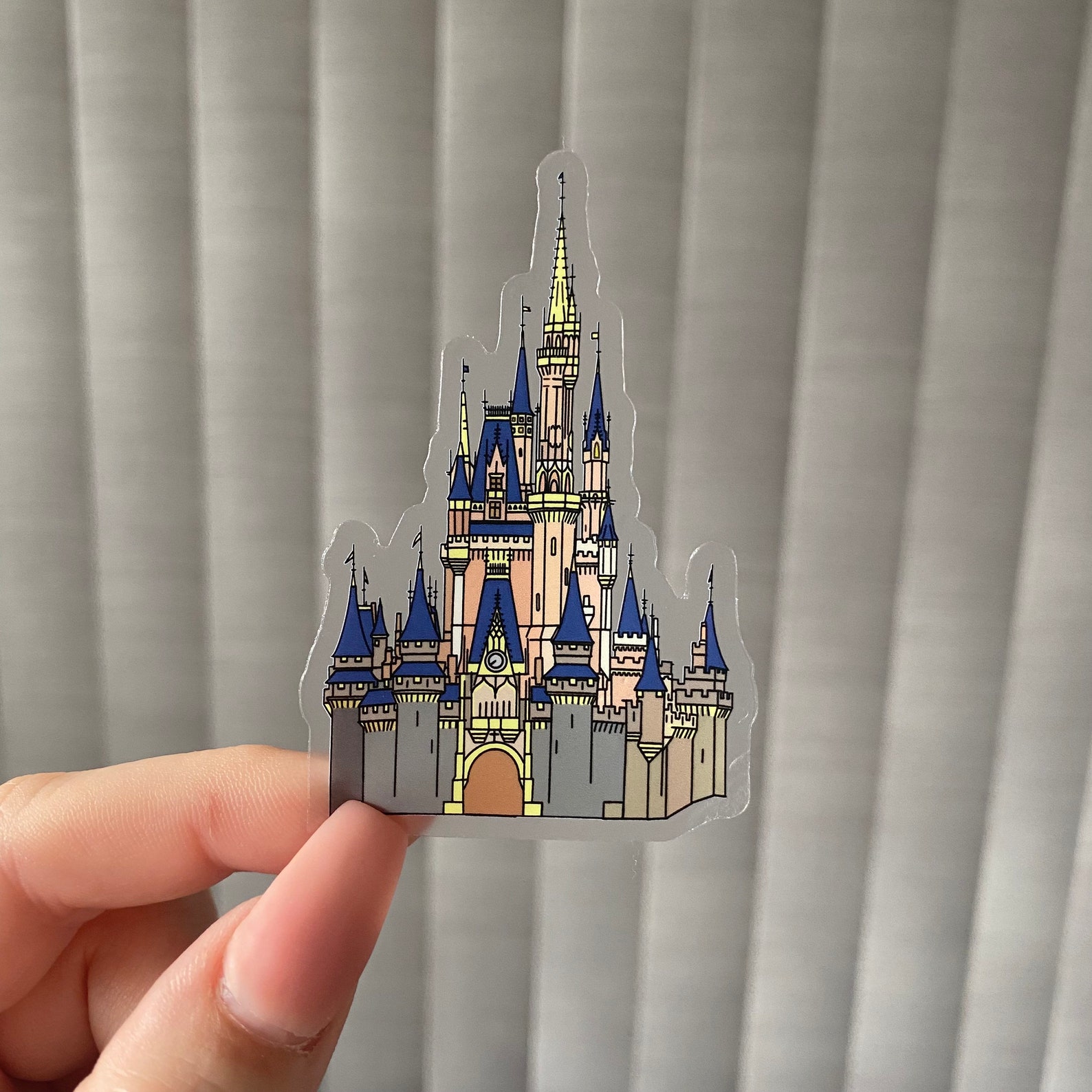 Cinderella Castle Clear Sticker Walt Disney World Castle - Etsy