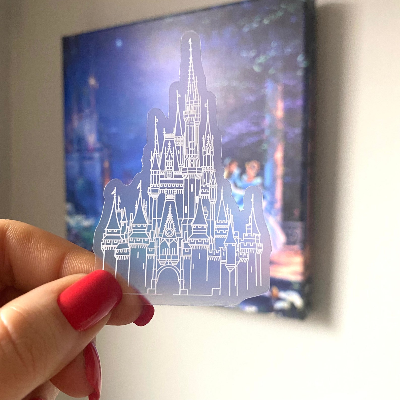 Cinderella Castle Clear Sticker | Walt Disney World Sticker | Disney ...