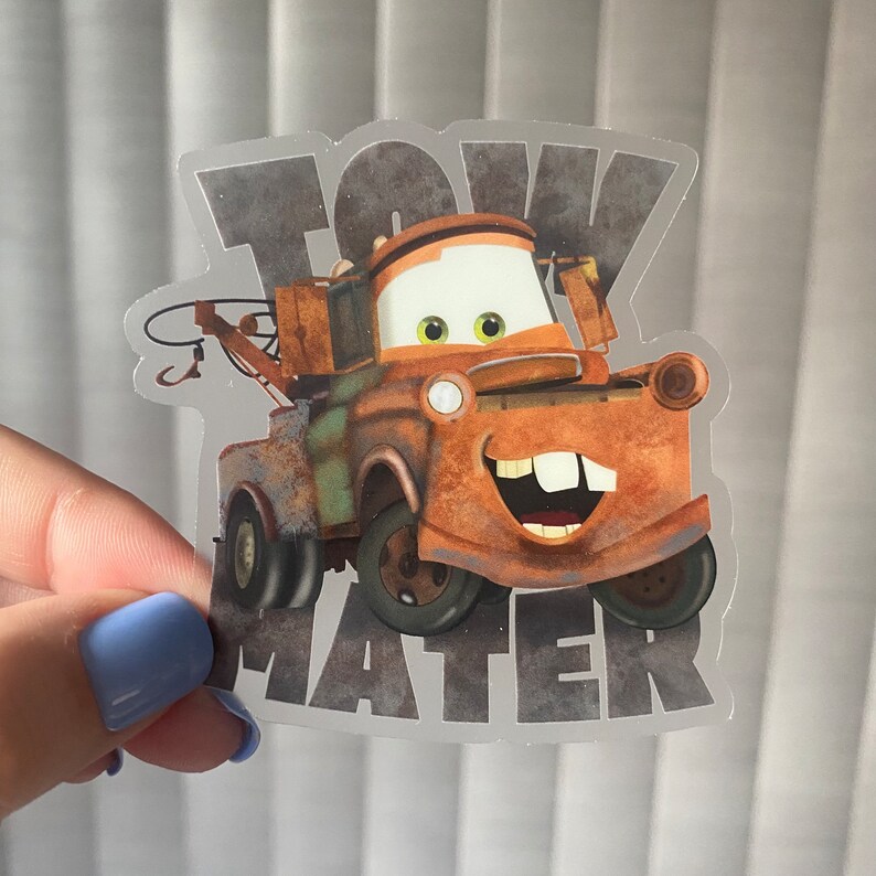 Tow Mater Cars Sticker Disney Pixar Cars Sticker Mater - Etsy