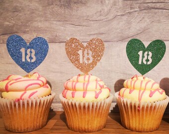 18th Birthday Cupcake Topper | Etsy
