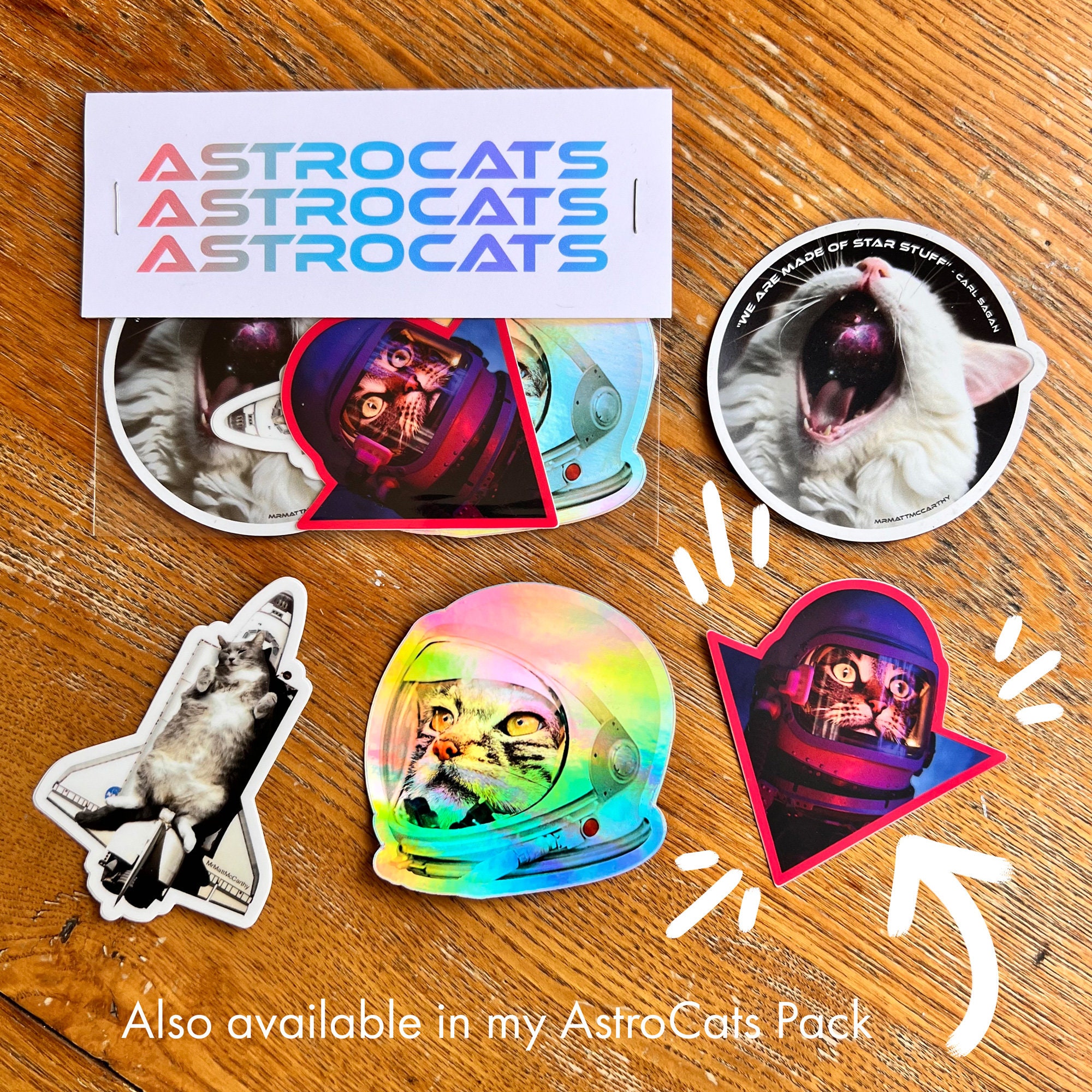 Space Cat Sticker Weatherproof Sticker Vinyl Sticker Pink - Etsy