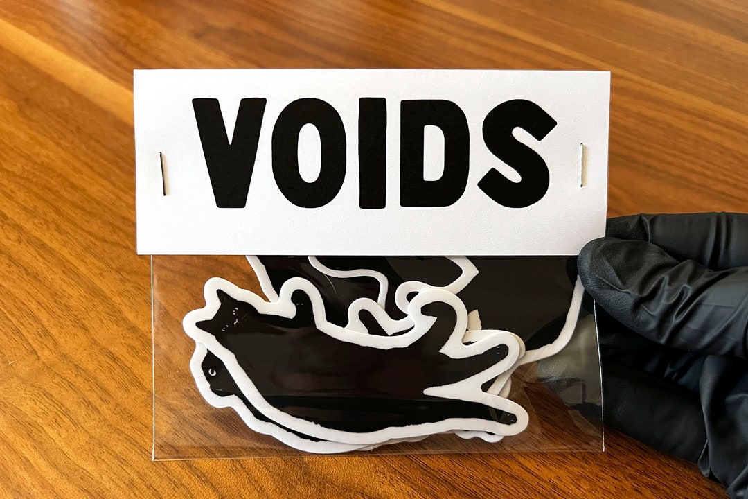 Black Cat Sticker Pack, the Void, Weatherproof Sticker, Cat Lover Gift ...