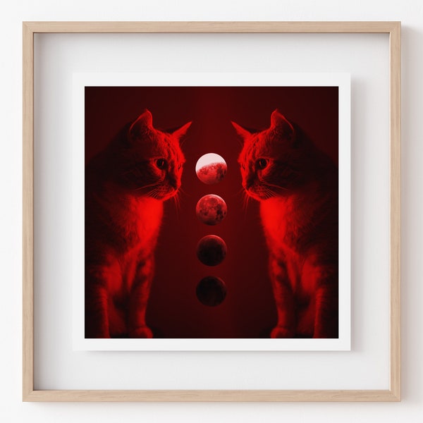 Blood Moon Art Print - Etsy