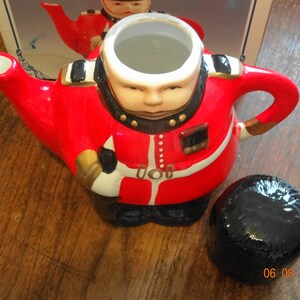 Fine Ceramic Guardsman Tea Pot - Etsy