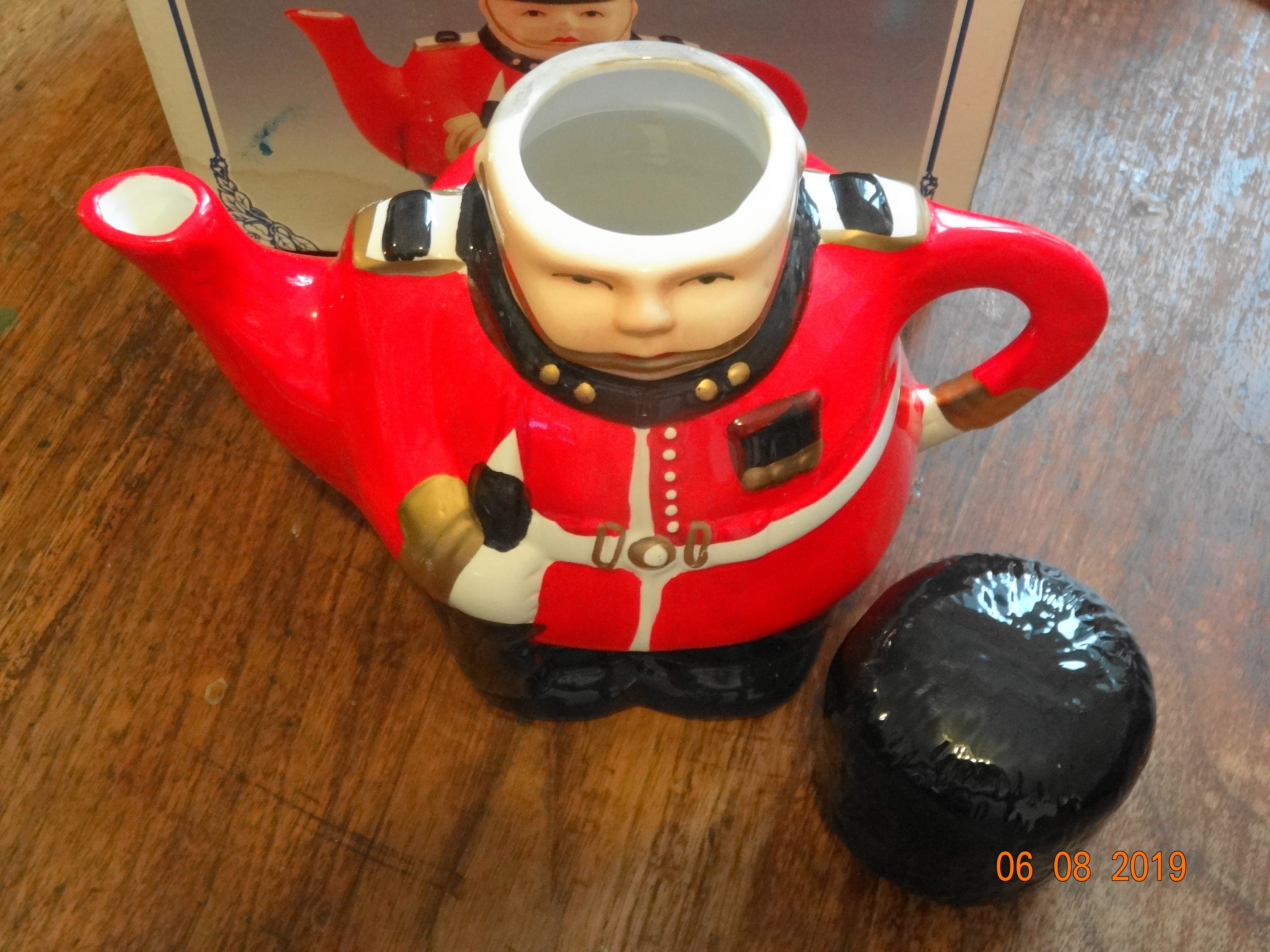 Fine Ceramic Guardsman Tea Pot - Etsy