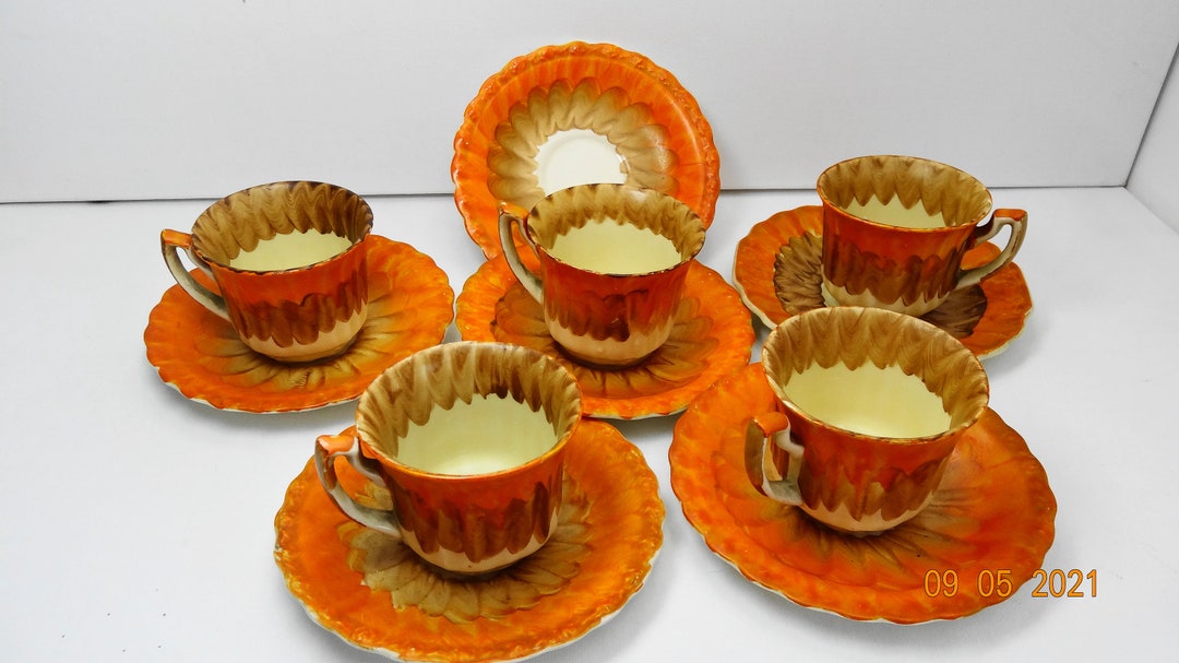 Beautiful Myott & Son Handpainted Coffee/tea Set - Etsy