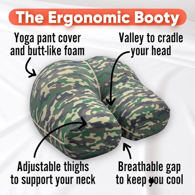 The Buttress Pillow – Comfortable Butt-shaped Pillow for Side, Stomach ...