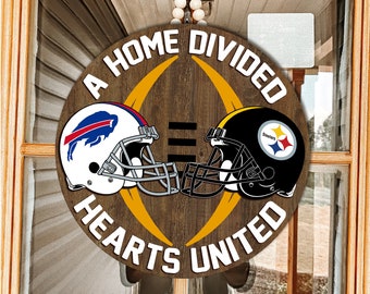 Nfl House Divided Sign - Etsy