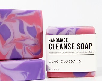 Lilacs in Bloom Handmade Cold Process Soap Bar, 4oz Floral Scent ...