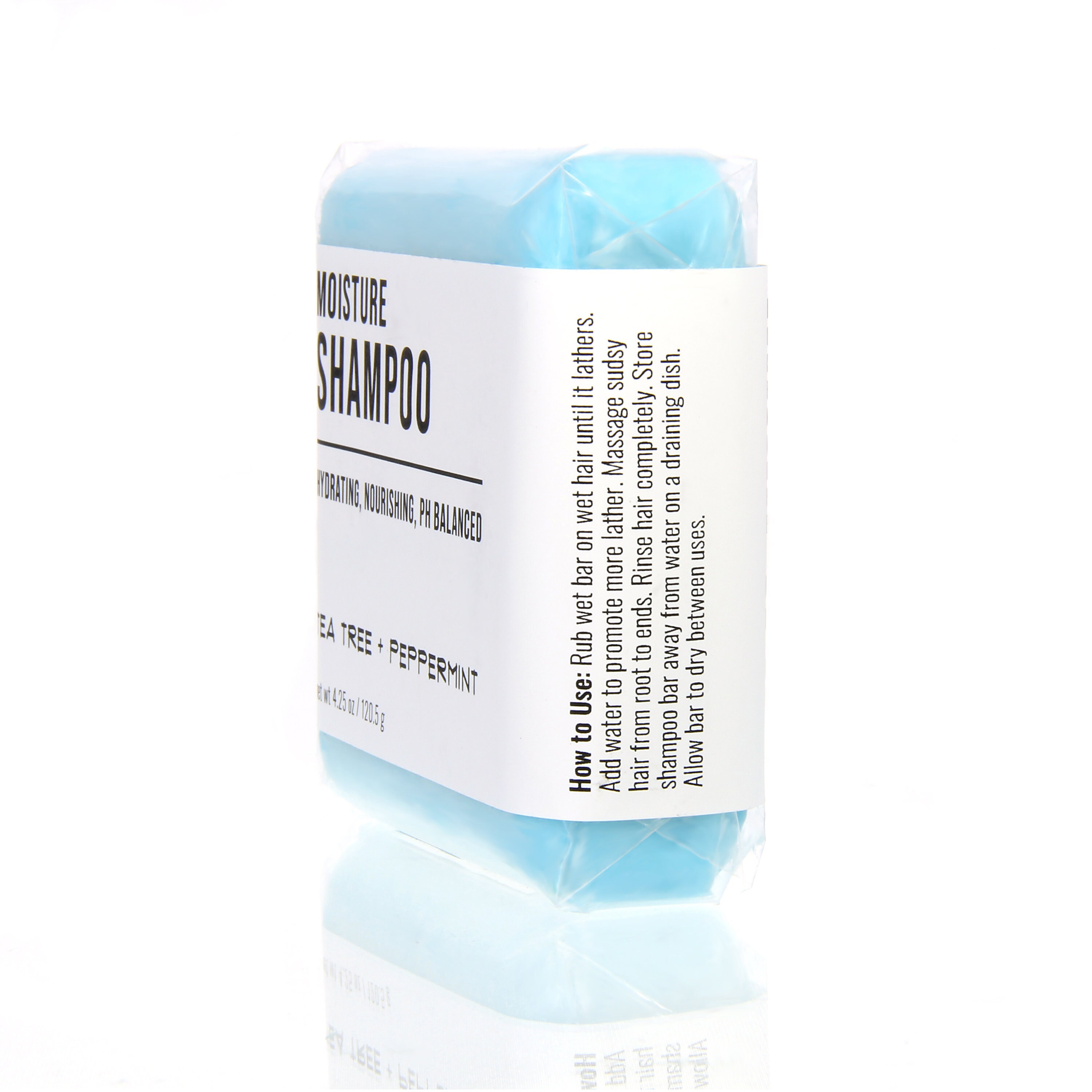 Moisture Shampoo Bar Tea Tree And Peppermint Etsy