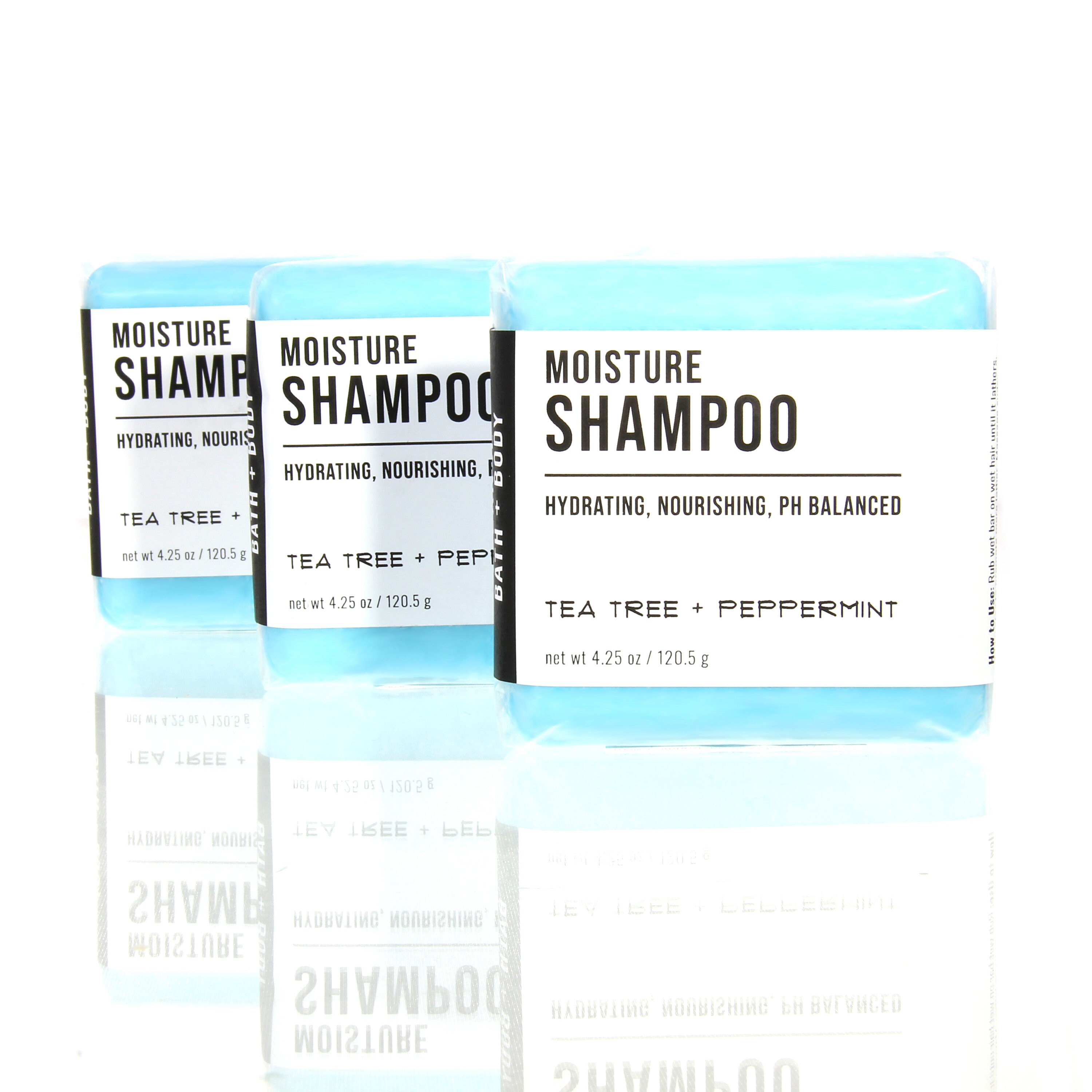 Moisture Shampoo Bar Tea Tree And Peppermint Etsy