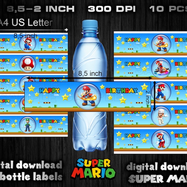 Super Mario Printable - Etsy