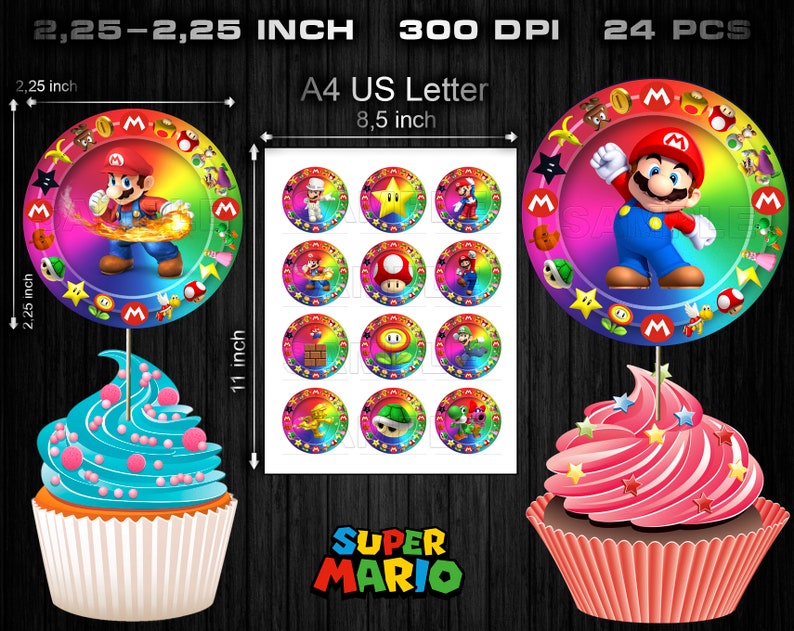 Mario Party Supplies BUNDLE Birthday Party Centerpieces | Etsy