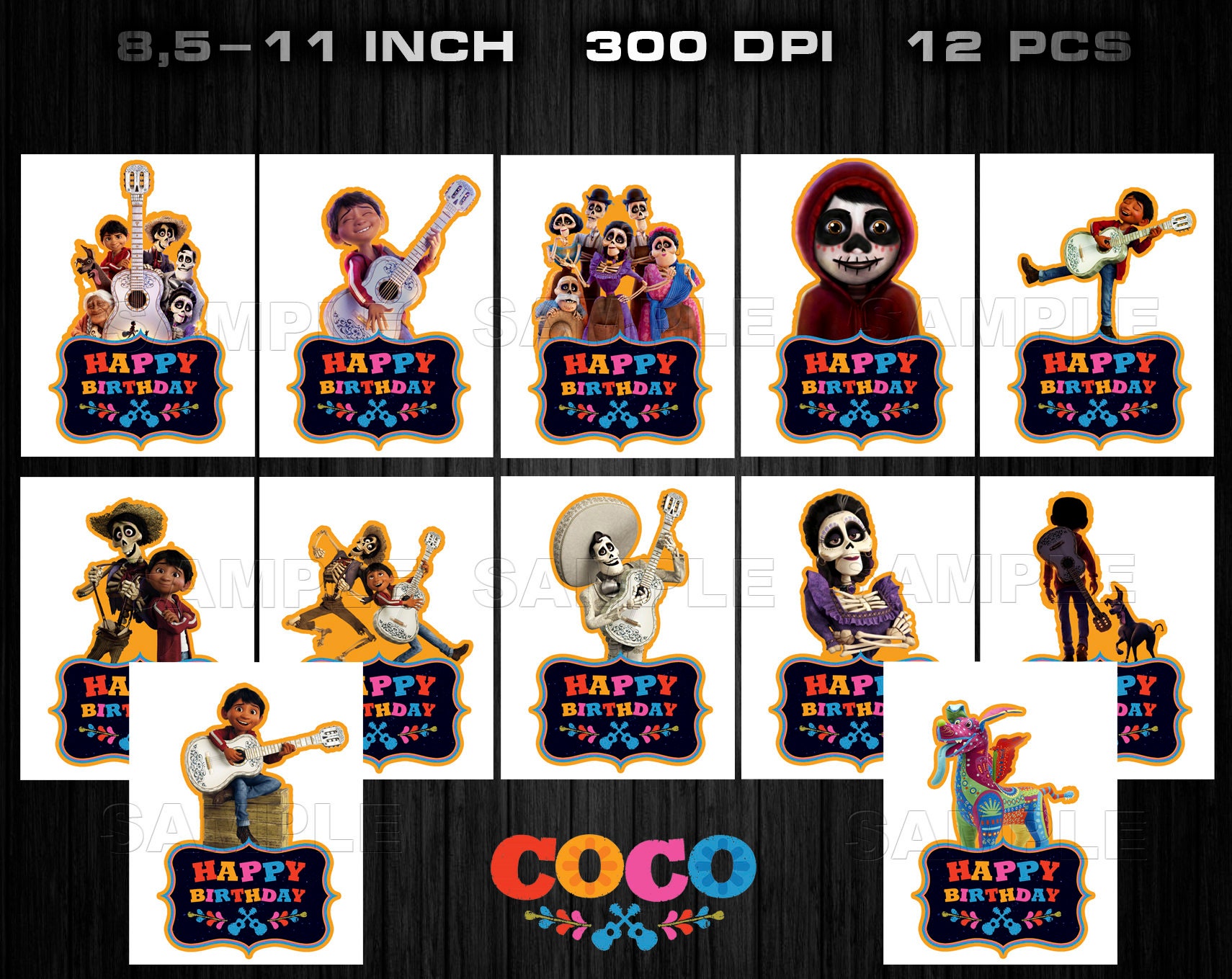 Coco Party Supplies BUNDLE Birthday Party Centerpieces | Etsy