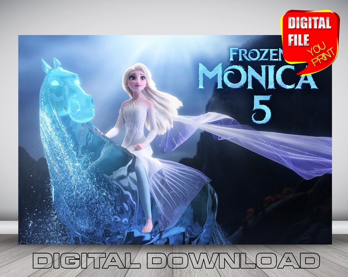 Frozen 2 Backdrop Birthday Banner Frozen Birthday Party | Etsy