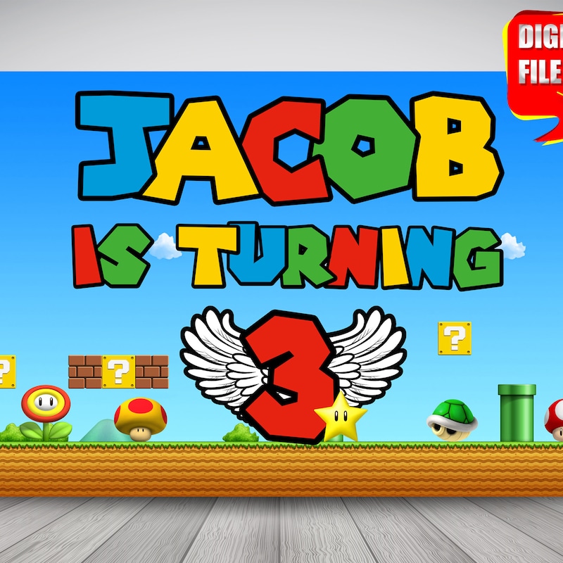 Mario Printables - Etsy