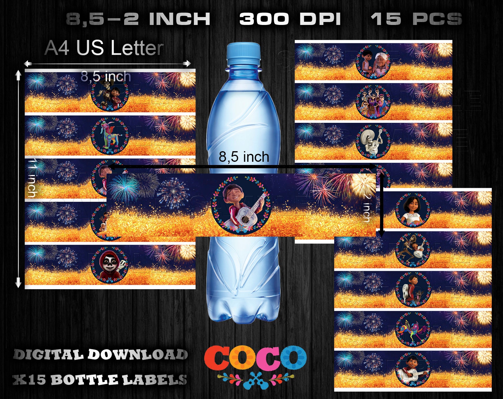 Coco Party Supplies BUNDLE Birthday Party Centerpieces | Etsy