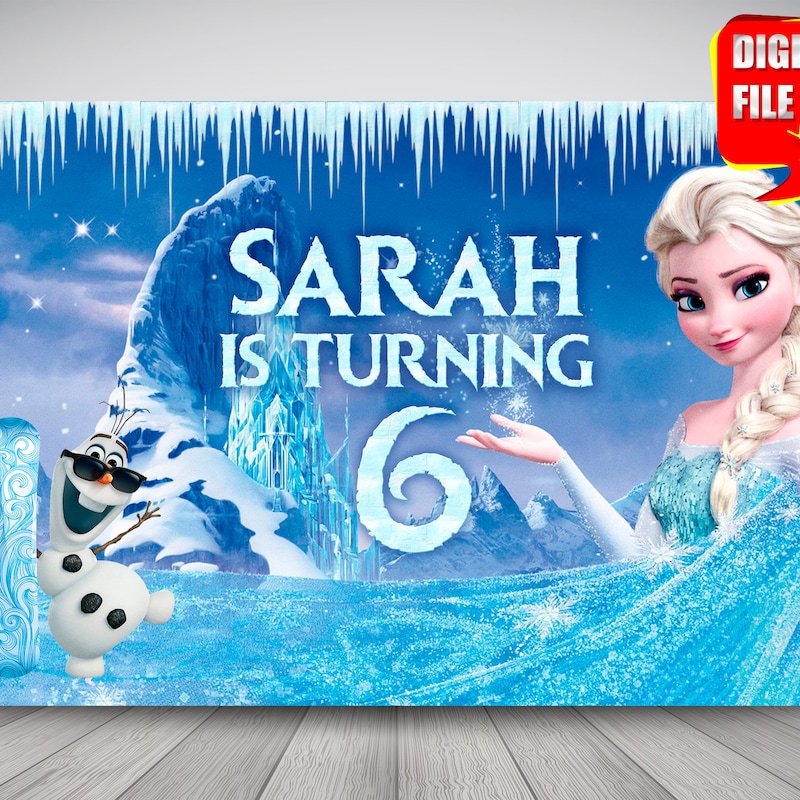 Frozen Backdrops for Birthday - Etsy