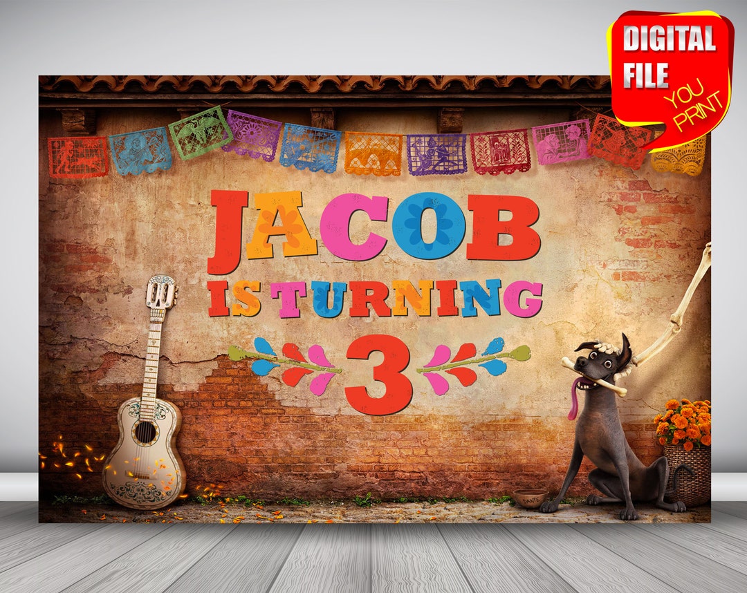 Coco Backdrop Banner, Coco Birthday Party Banner, Coco Party Decoration ...