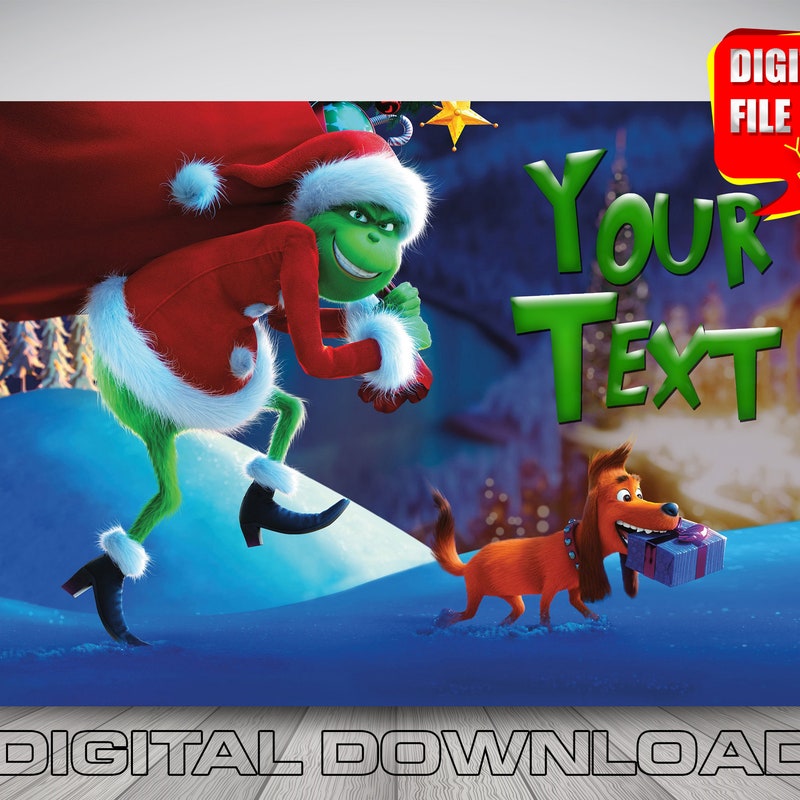 Grinch Backdrop - Etsy