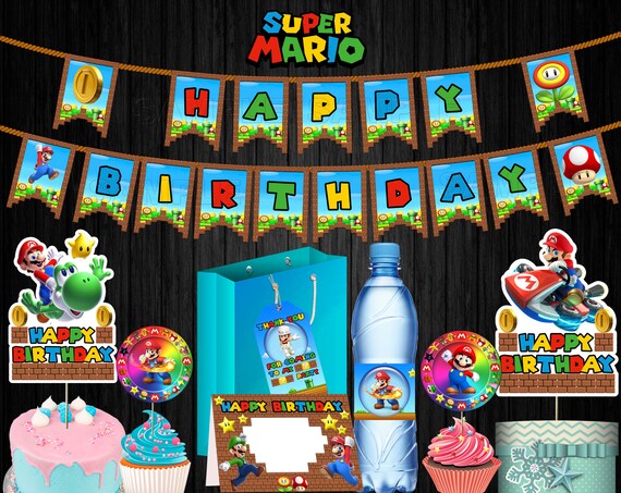 Mario Party Supplies BUNDLE Birthday Party Centerpieces | Etsy