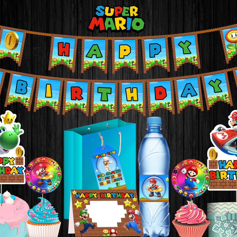 Mario Kart Banner - Etsy