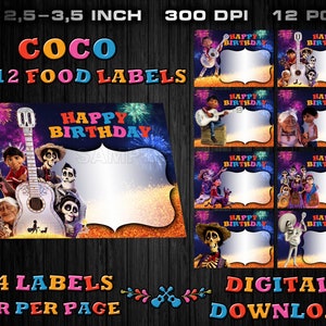 Coco Party Supplies BUNDLE, Birthday Party, Centerpieces, Printable ...