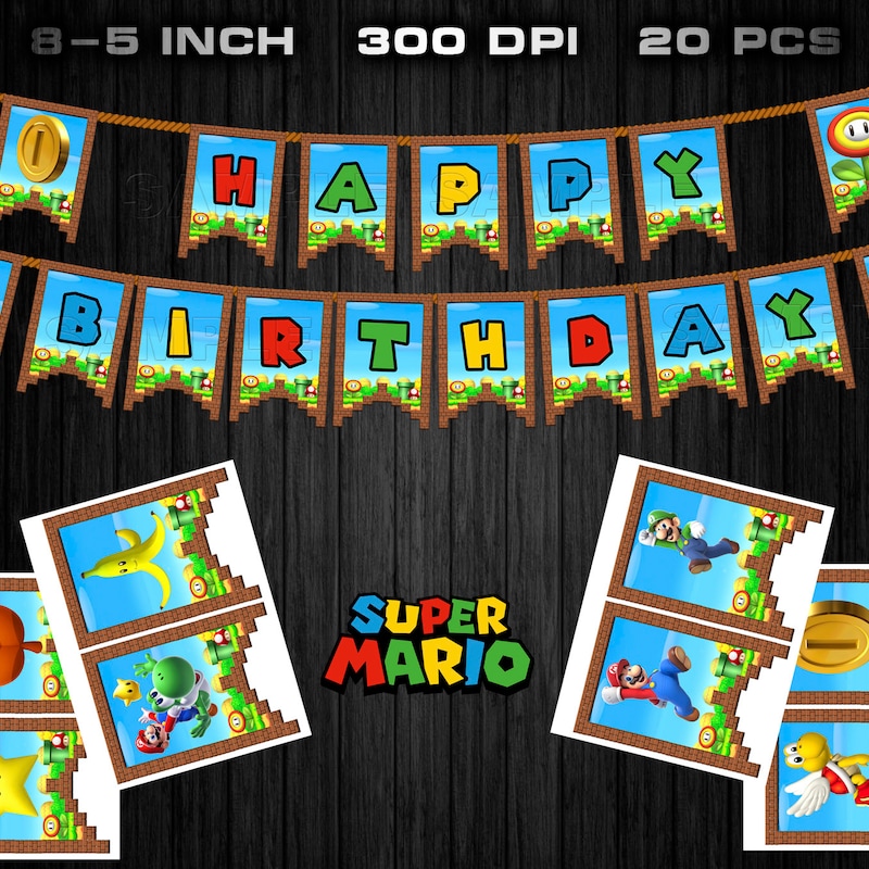 Mario Party Banner - Etsy