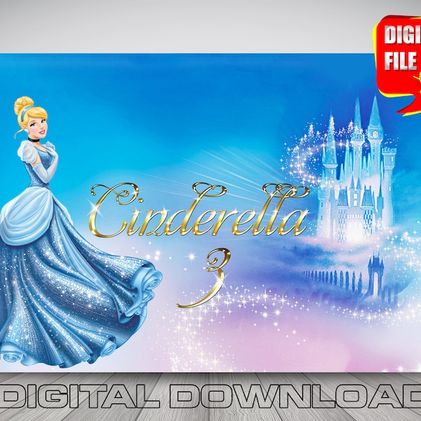 Cinderella Backdrop - Etsy