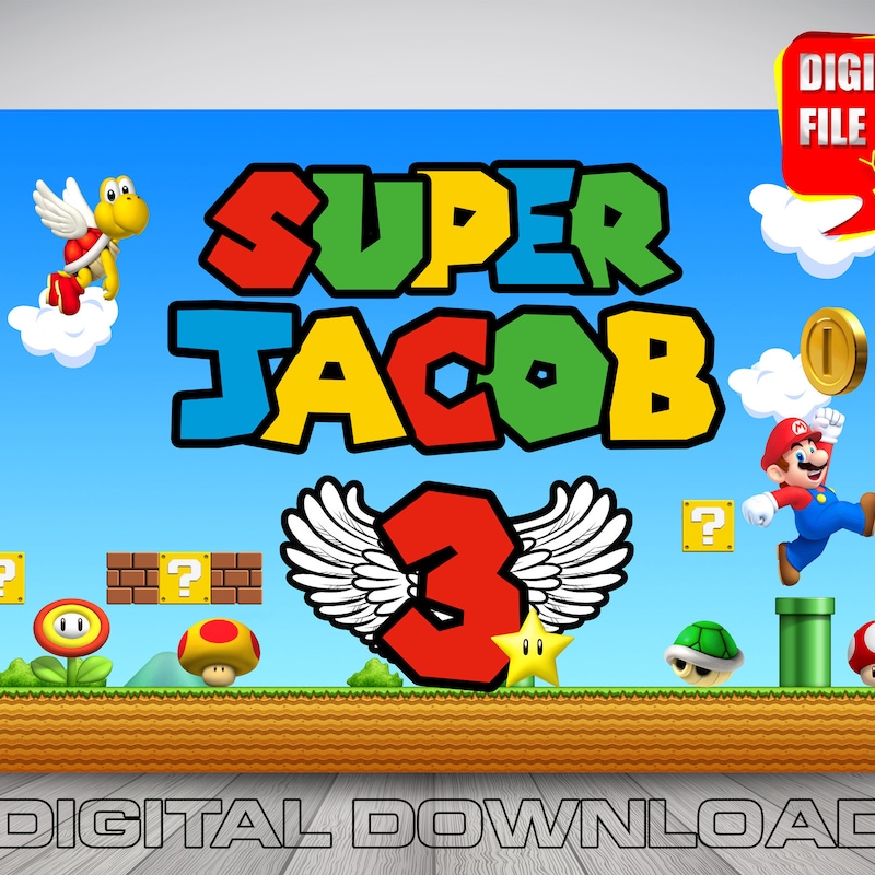 Super Mario Backdrops - Etsy