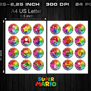 Mario Party Supplies BUNDLE, Birthday Party, Centerpieces, Printable ...