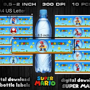 Mario Party Supplies BUNDLE, Birthday Party, Centerpieces, Printable ...