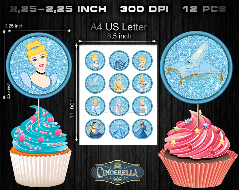 Cinderella Party Supplies BUNDLE Centerpieces Birthday | Etsy